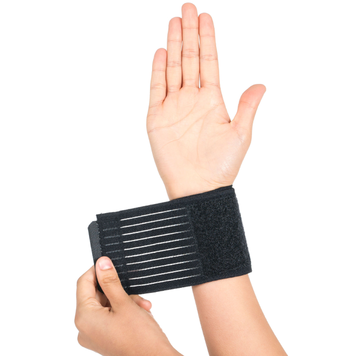 Ortholife Elastic Wrist Wrap / Universal / Black (D) - Athletic Braces ...